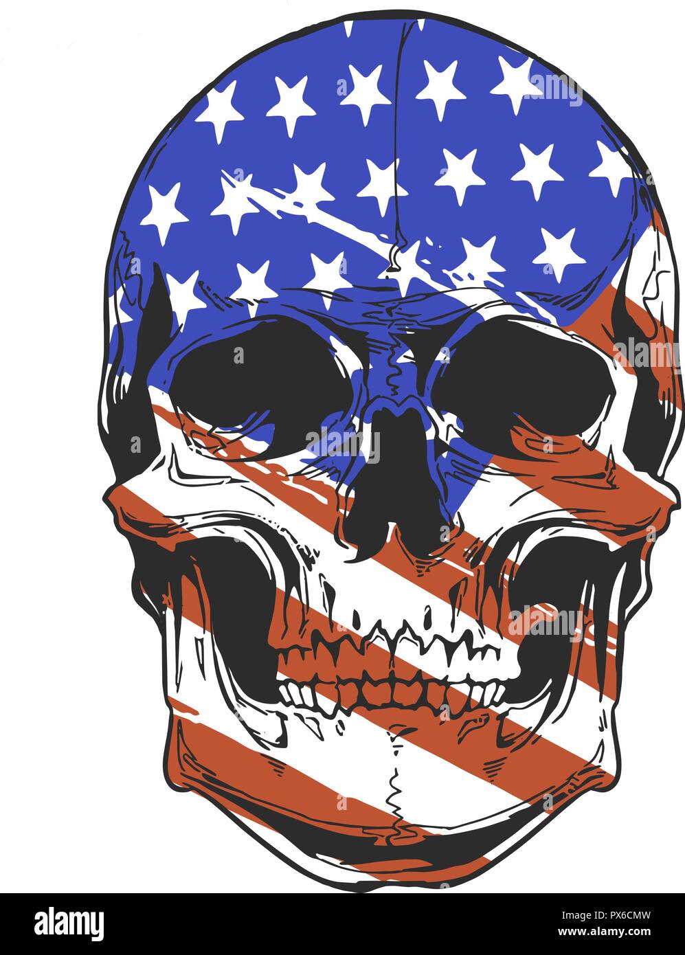 Flag on rock Stock Vector Images - Alamy