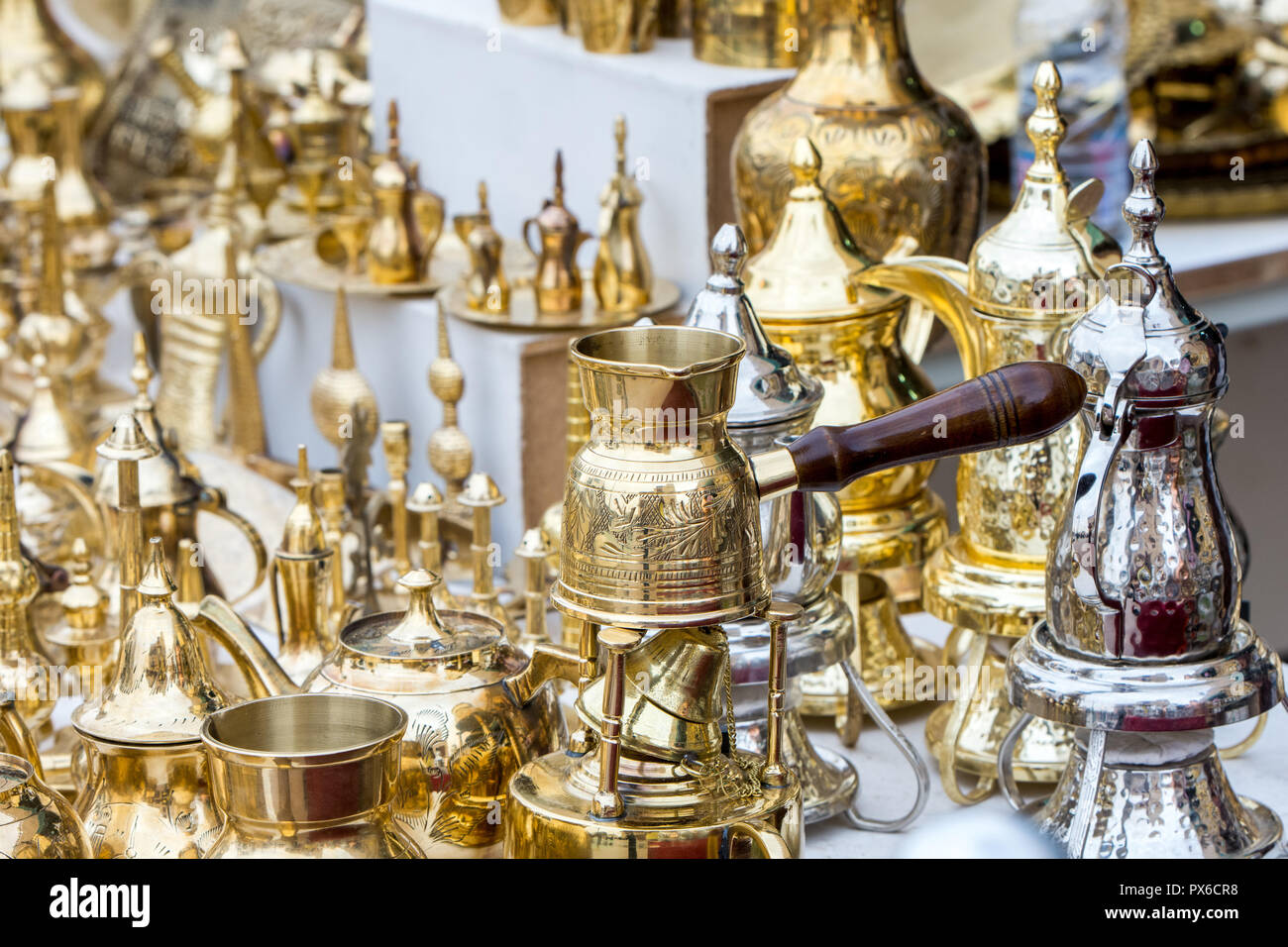 Traditional brass utensils hi-res stock photography and images - Alamy