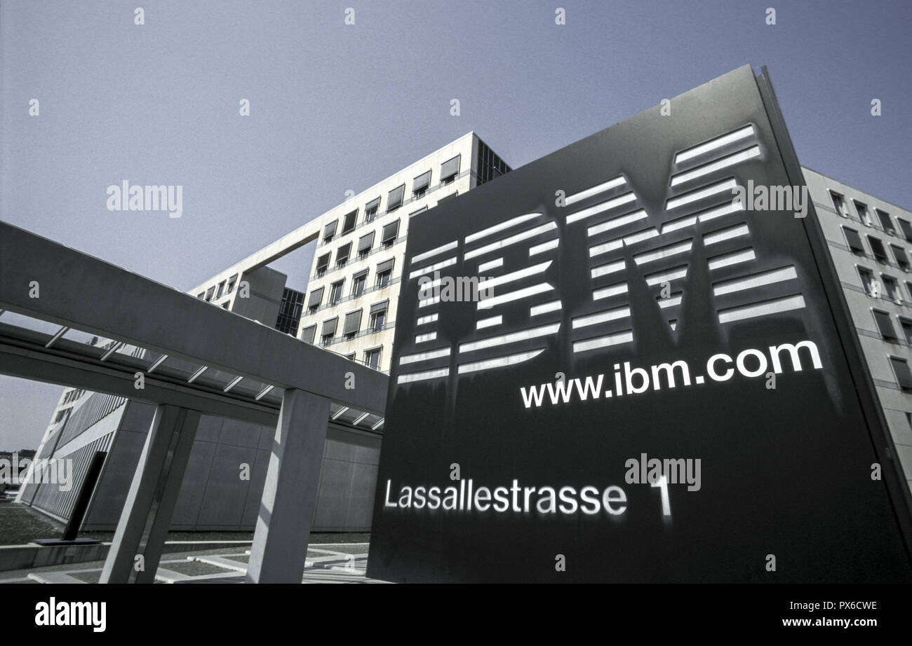 Building IBM, Lassallestrasse, Austria, Vienna, 2. district Stock Photo ...