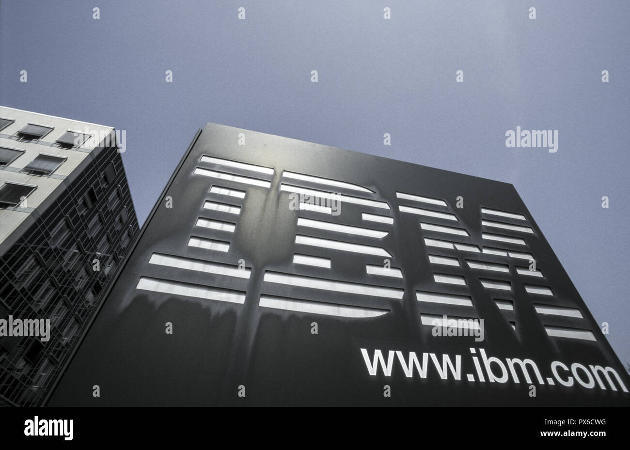 Building IBM, Lassallestrasse, Austria, Vienna, 2. district Stock Photo ...