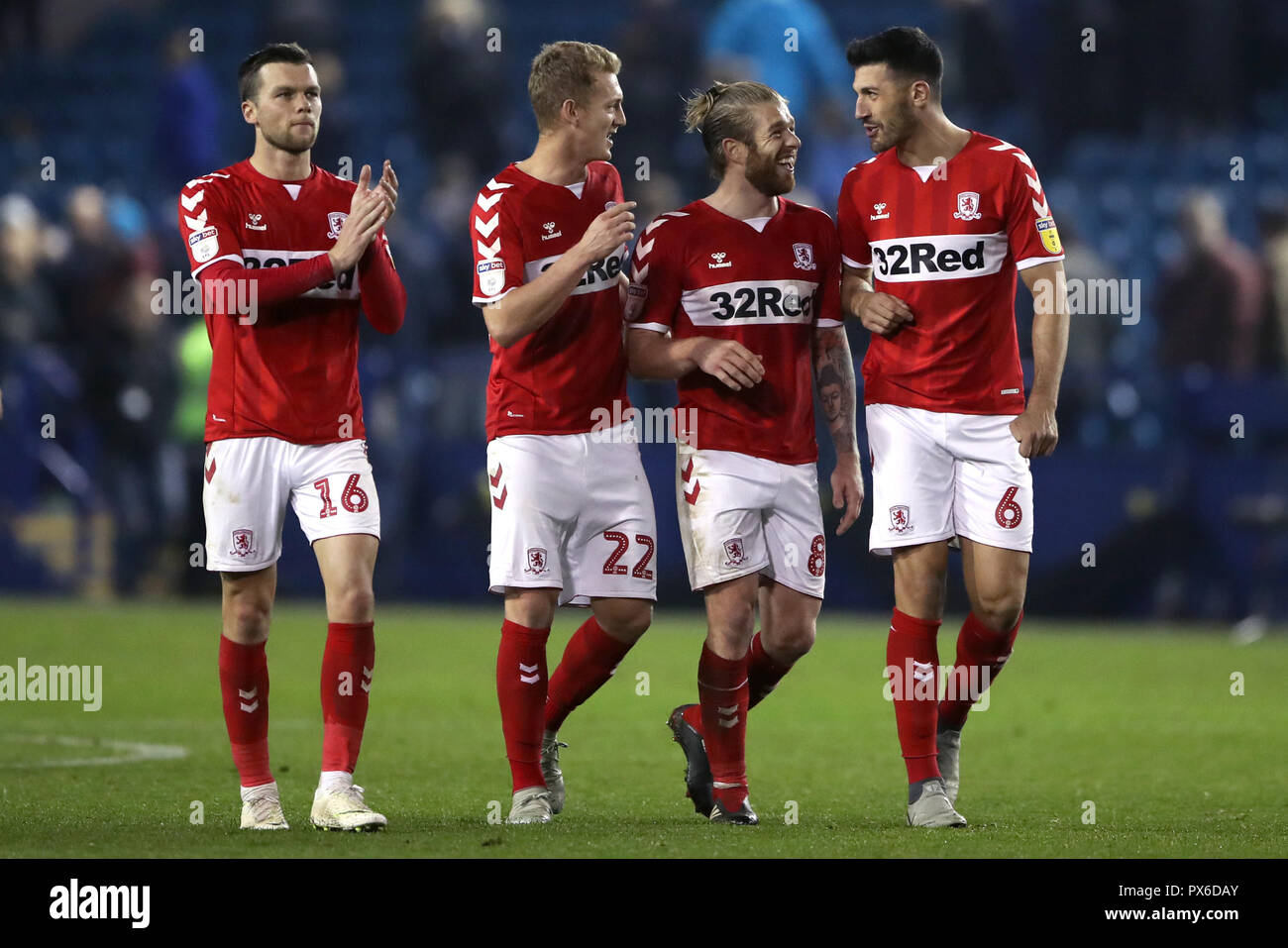 Middlesbrough's (from left to right) Jonathan Howson, George Saville ...