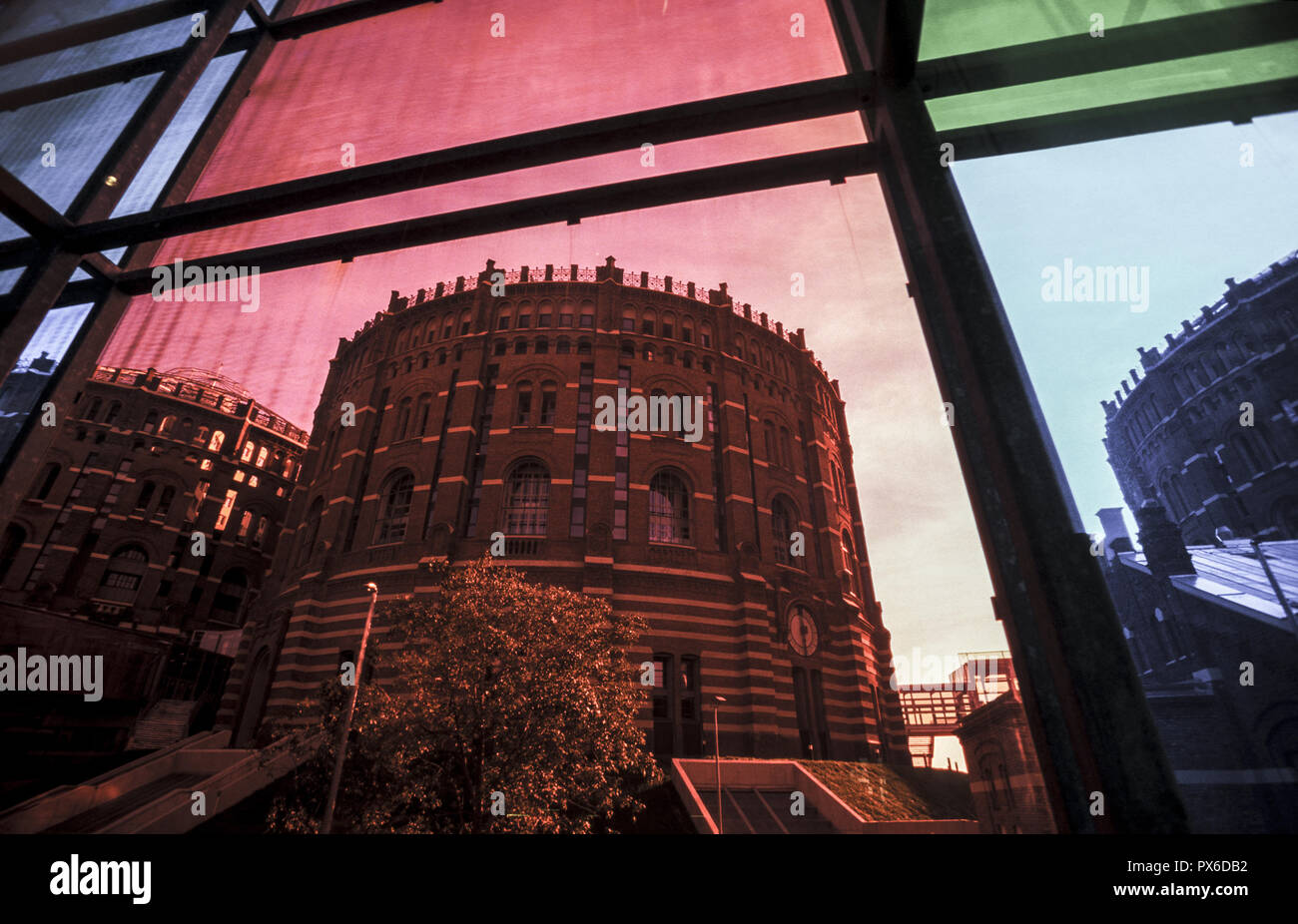 Gasometer Vienna, Austria, Vienna, 3. district, Gasometer (G-Town Stock ...