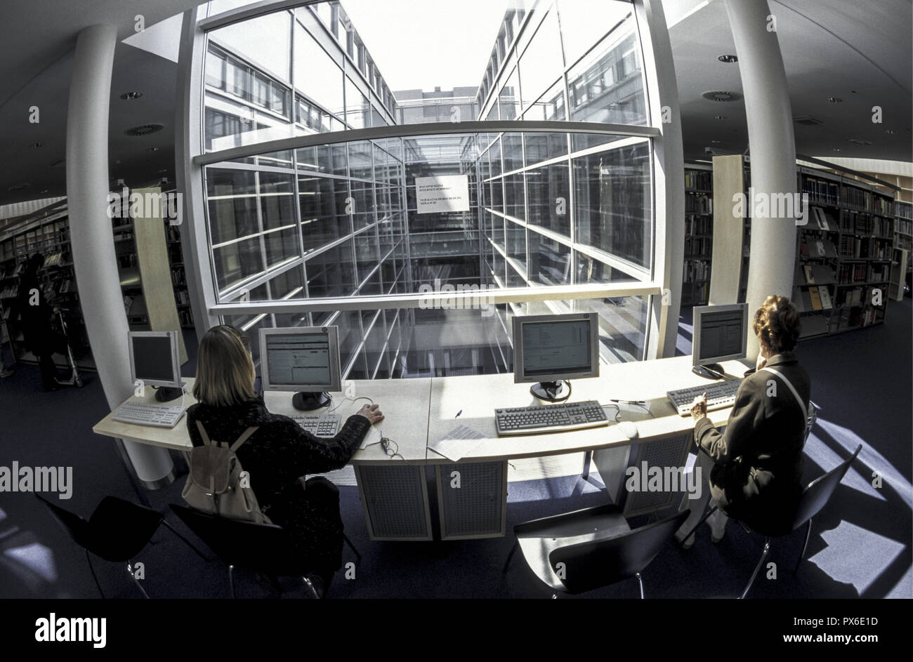 Public library Vienna, interior, Austria, Vienna, 7. District, main ...