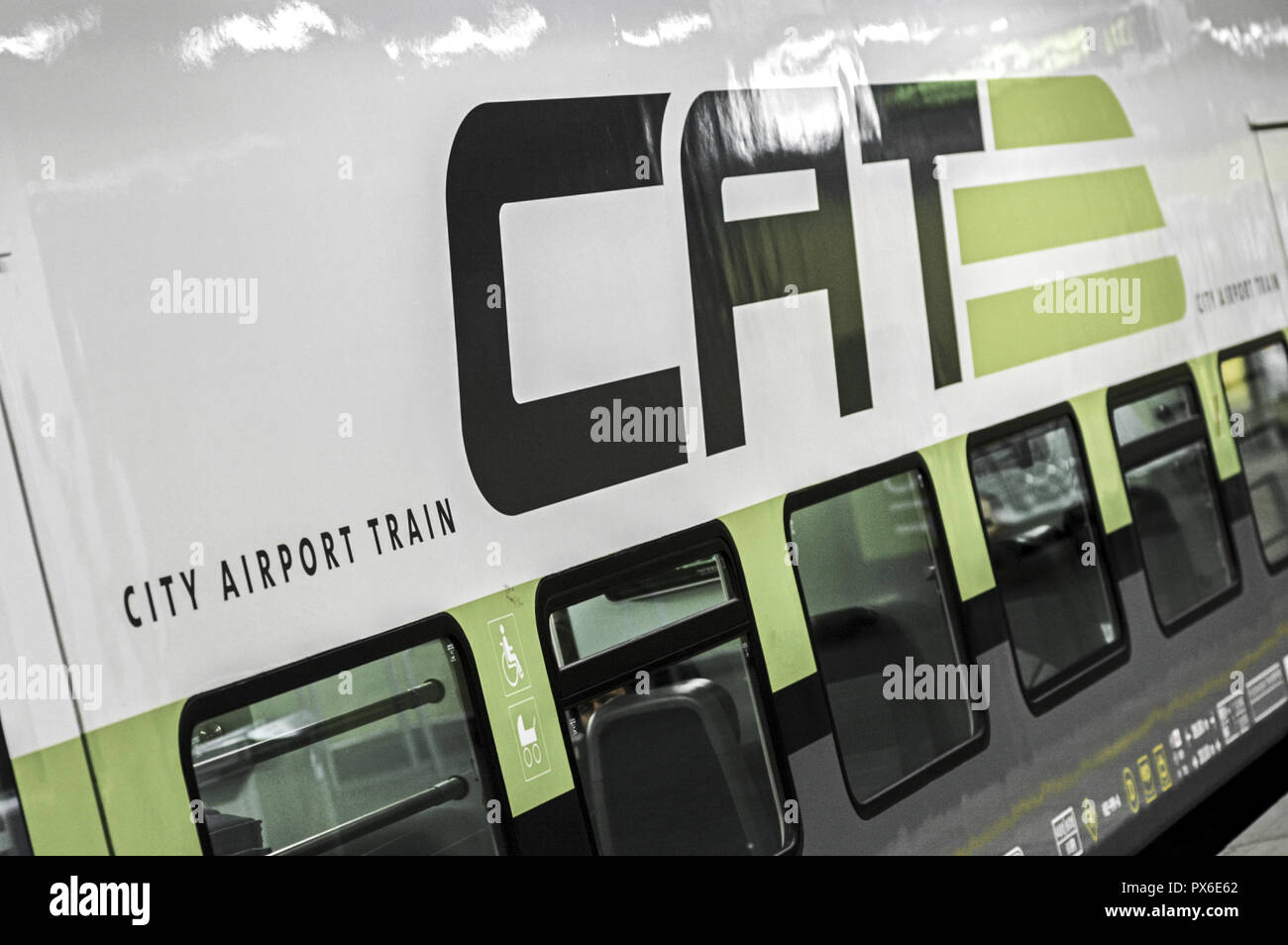Vienna, City Airport Train, CAT, Austria, traffic Stock Photo - Alamy