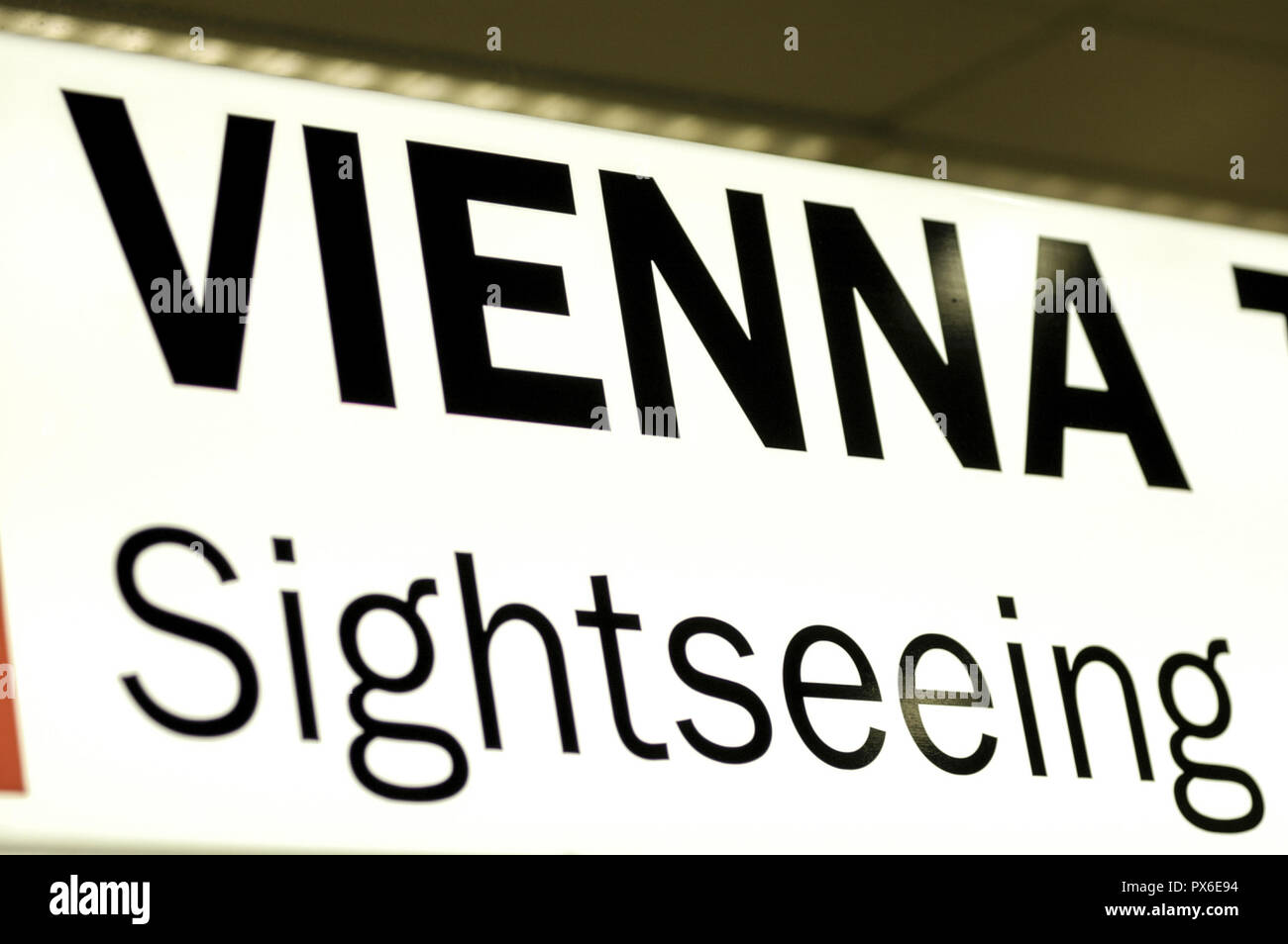 Sign, Vienna Sightseeing Stock Photo - Alamy