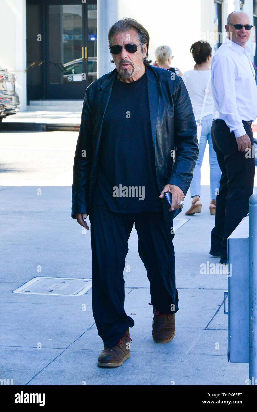 Al Pacino steps out for lunch at Via Alloro Italian restaurant to meet ...