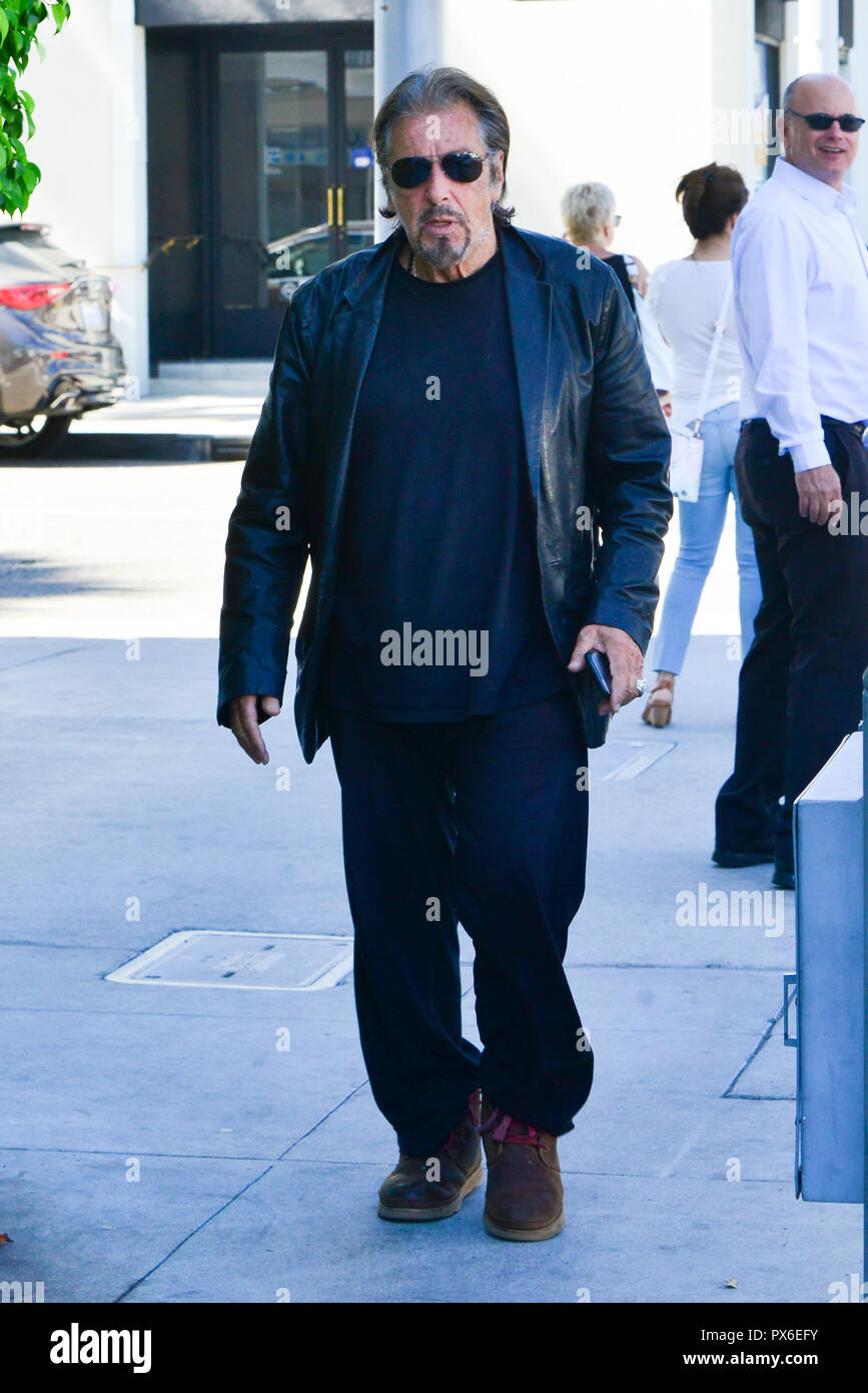 Al Pacino steps out for lunch at Via Alloro Italian restaurant to meet ...