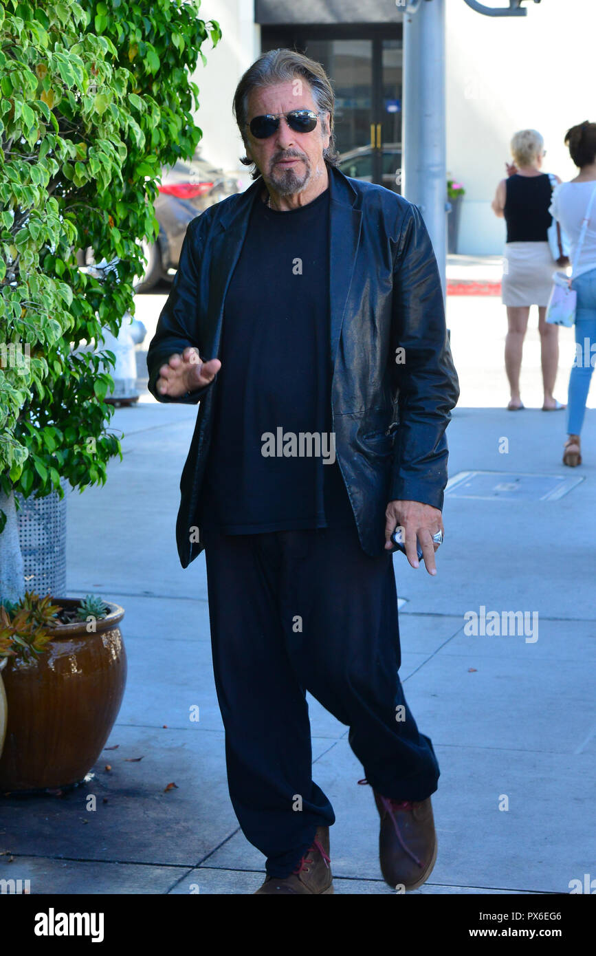 Al Pacino steps out for lunch at Via Alloro Italian restaurant to meet ...