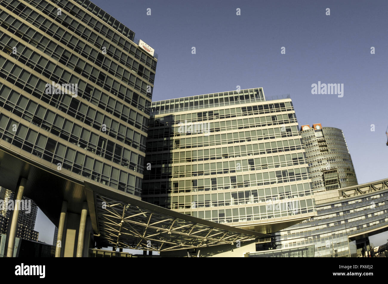 Vienna, Danube City, modern architecture, STRABAG Building, Austria, 22 ...