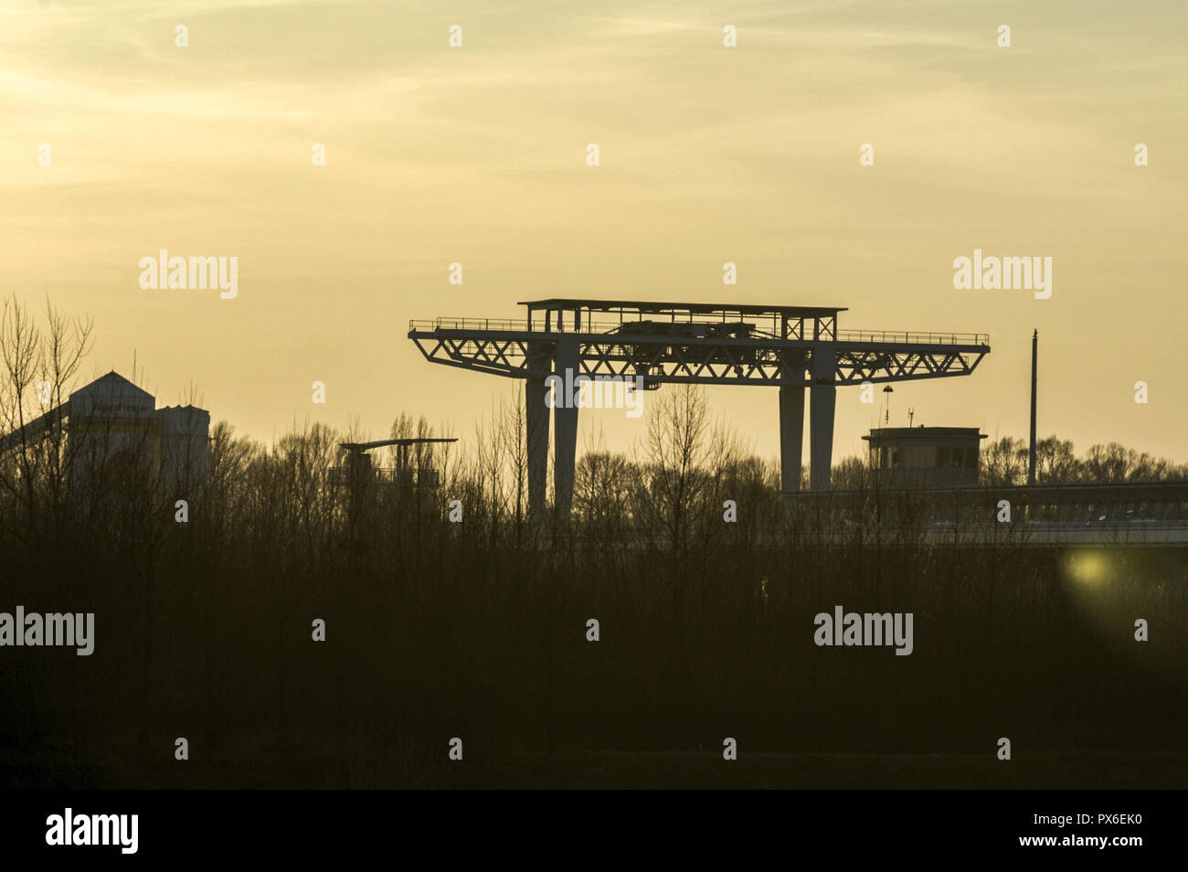 Vienna, hydroelectric power plant Freudenau, Austria, Freudenau Stock ...