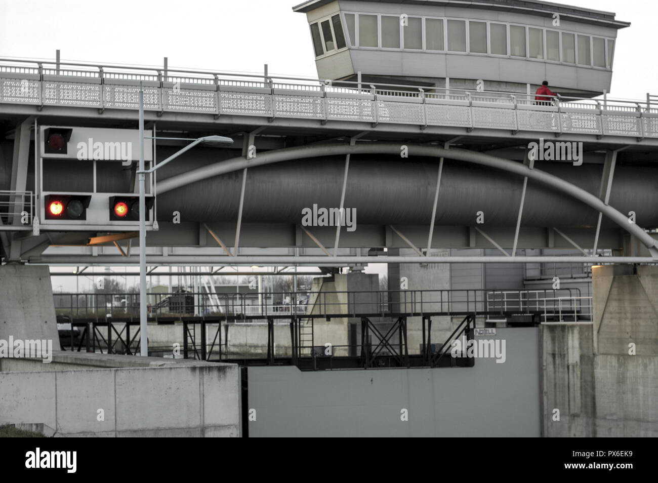 Vienna, hydroelectric power plant Freudenau, Austria, Freudenau Stock ...