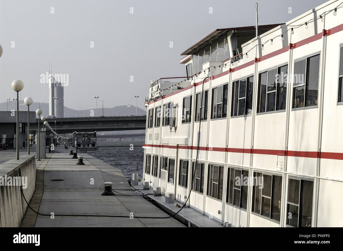 Vienna, ship Prinz Eugen at Handelskai, Austria, 2. district ...
