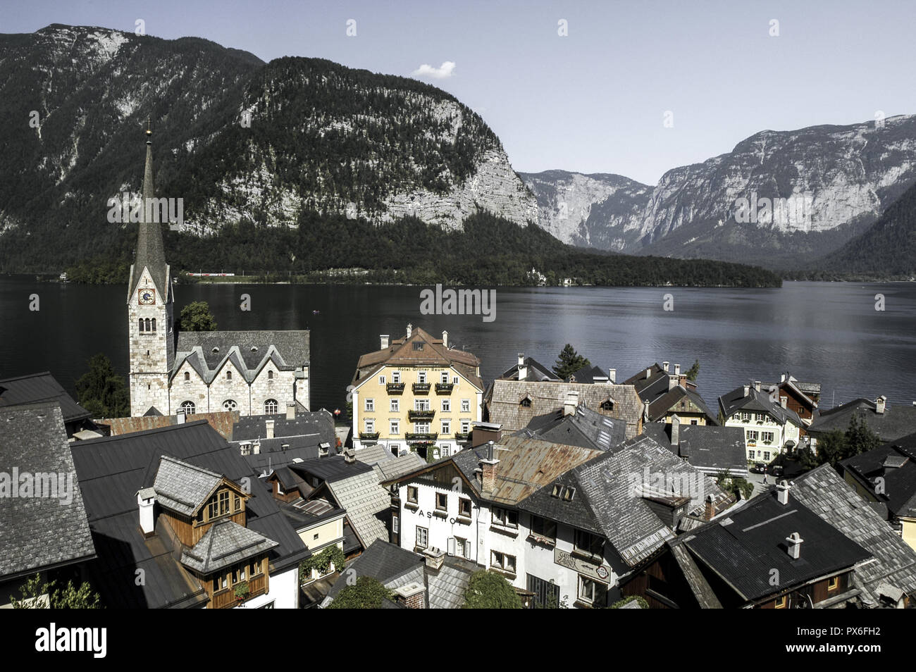 UNESCO World Heritage, Hallstatt, Austria, Upper Austria, Dachstein area Stock Photo - Alamy
