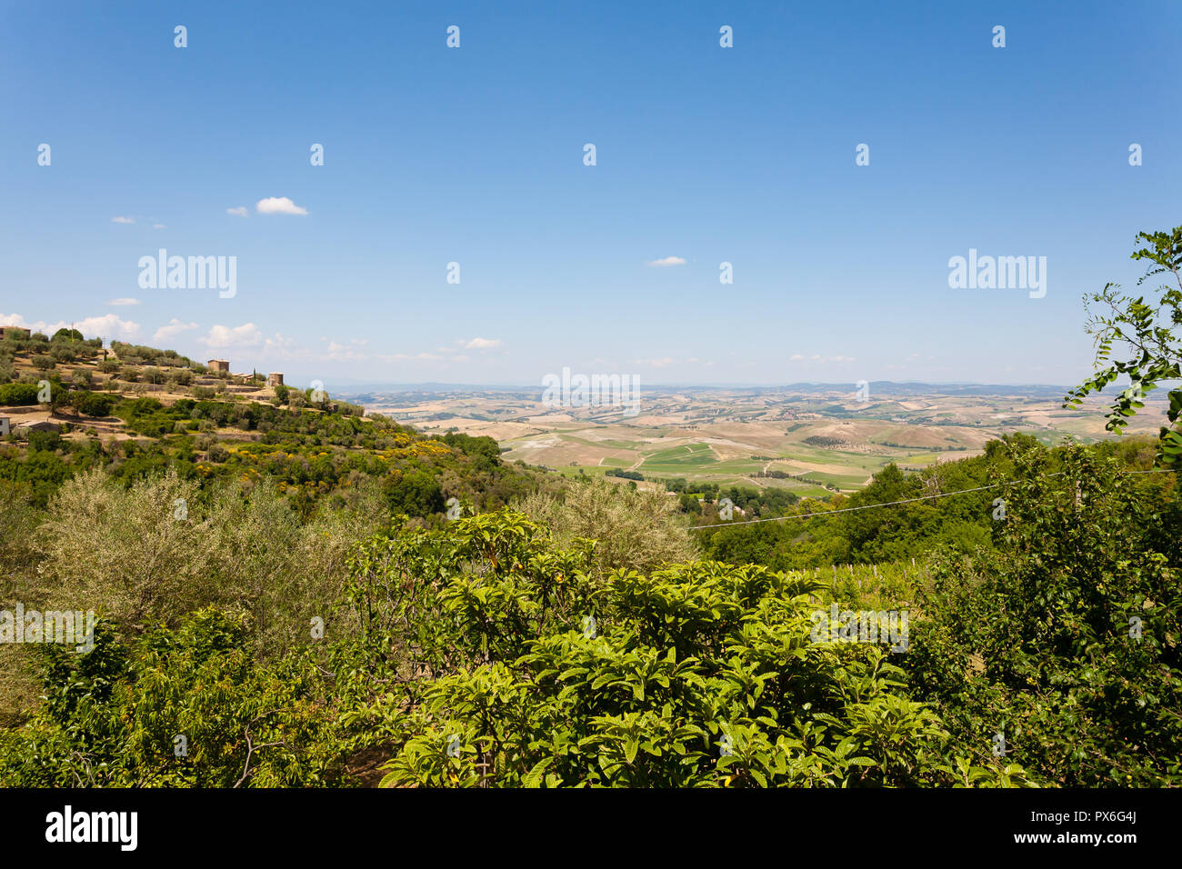 Montalcino view, tuscany, Italy. Famous italian medieval town. Rural ...