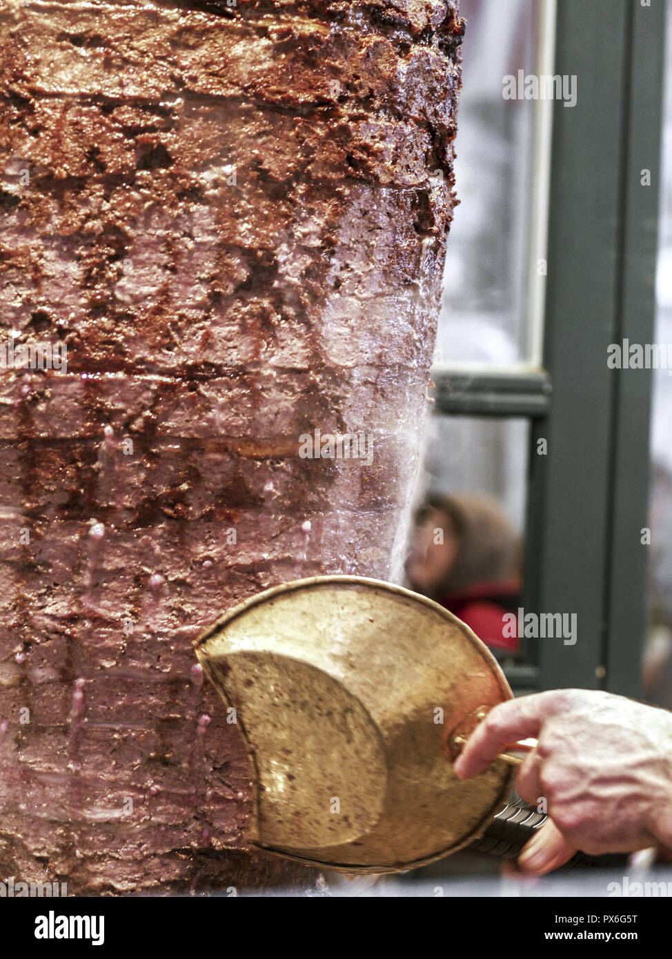 Naschmarkt doner kebab, Austria, Vienna, 5. district, Naschmarkt Stock ...