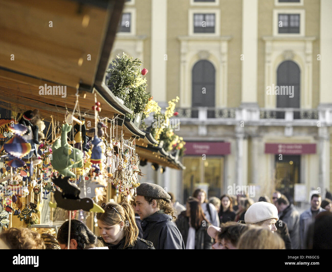 Vienna, Easter market at Schoenbrunn castle, Austria, 13. district ...