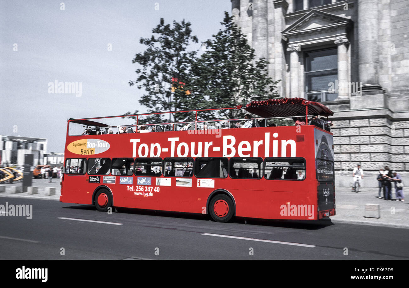Tour bus, Germany, Berlin Stock Photo - Alamy