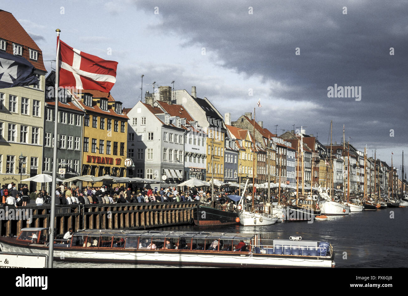 Nyhaven, Denmark, Seeland, Kopenhagen Stock Photo - Alamy