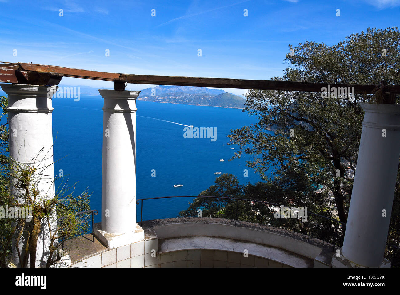 The Villa San Michele in Anacapri which was the home built by Swedish Doctor Axel Munthe.Its ...