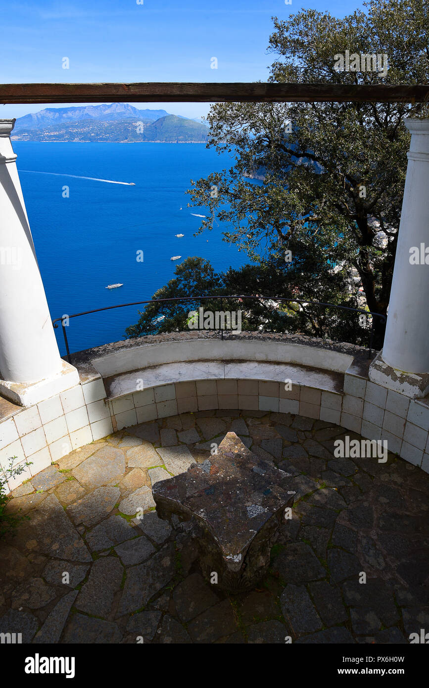 The Villa San Michele in Anacapri which was the home built by Swedish Doctor Axel Munthe.Its ...