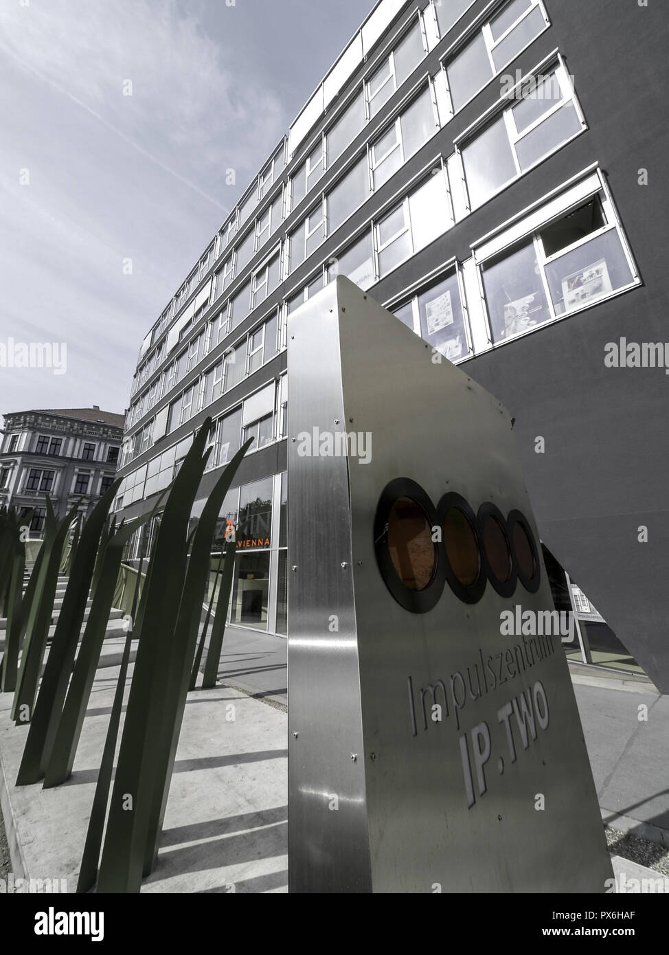 Vienna, modern office building, impuls centre IP.TWO, Lerchenfelder ...