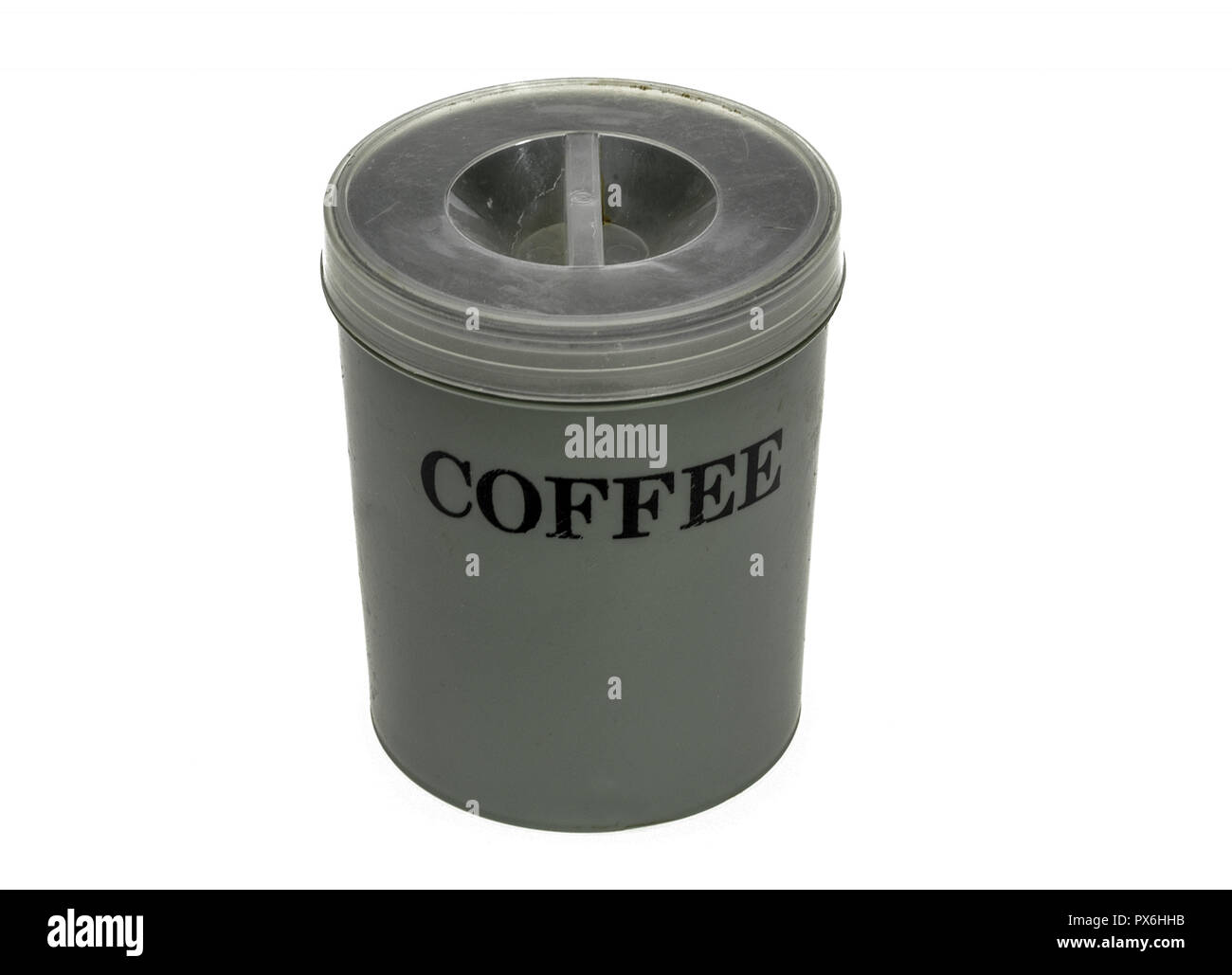 Plastic box for coffee, coffee party Stock Photo - Alamy