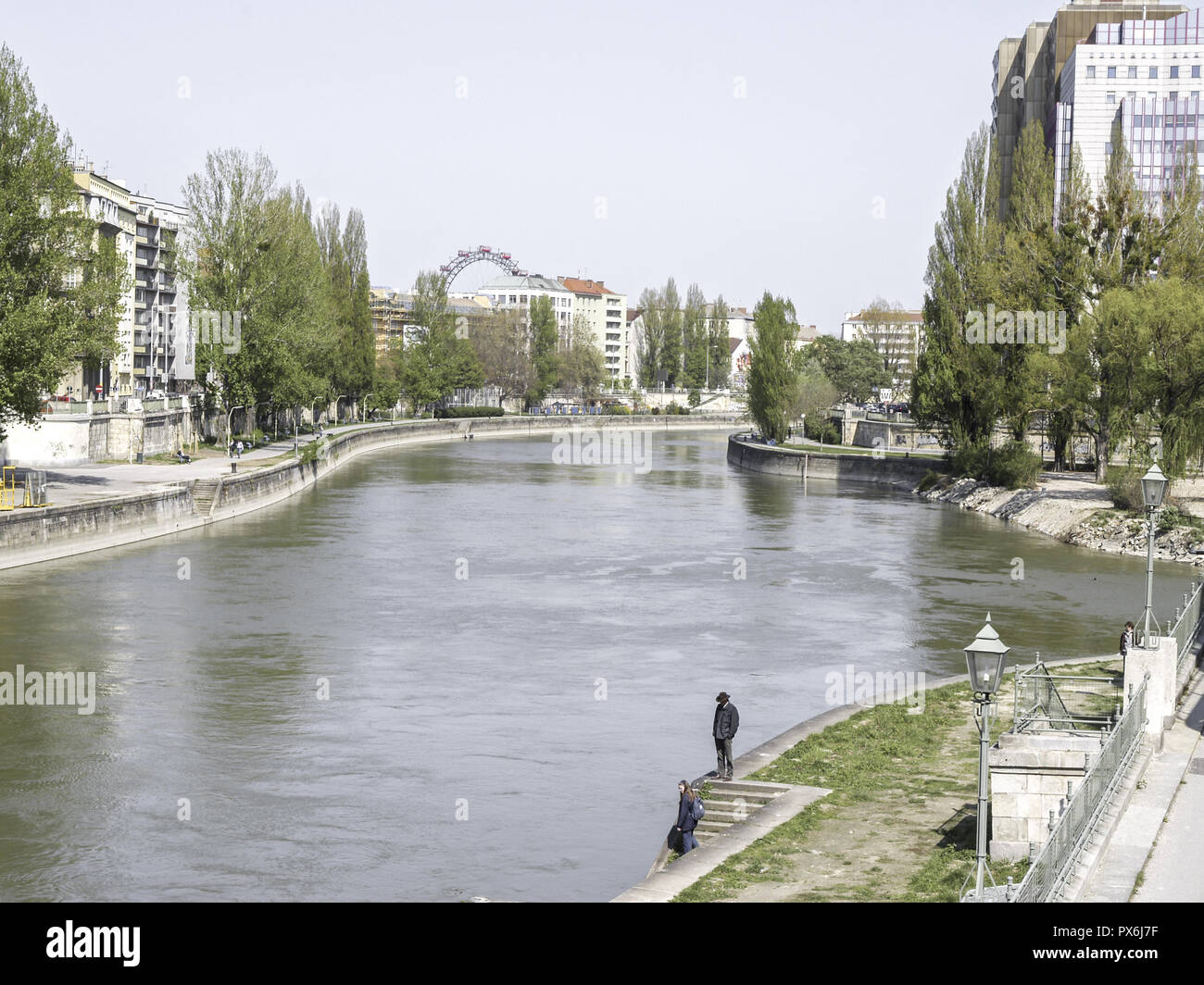 Vienna, Danube channel, Austria, 2. district Stock Photo - Alamy