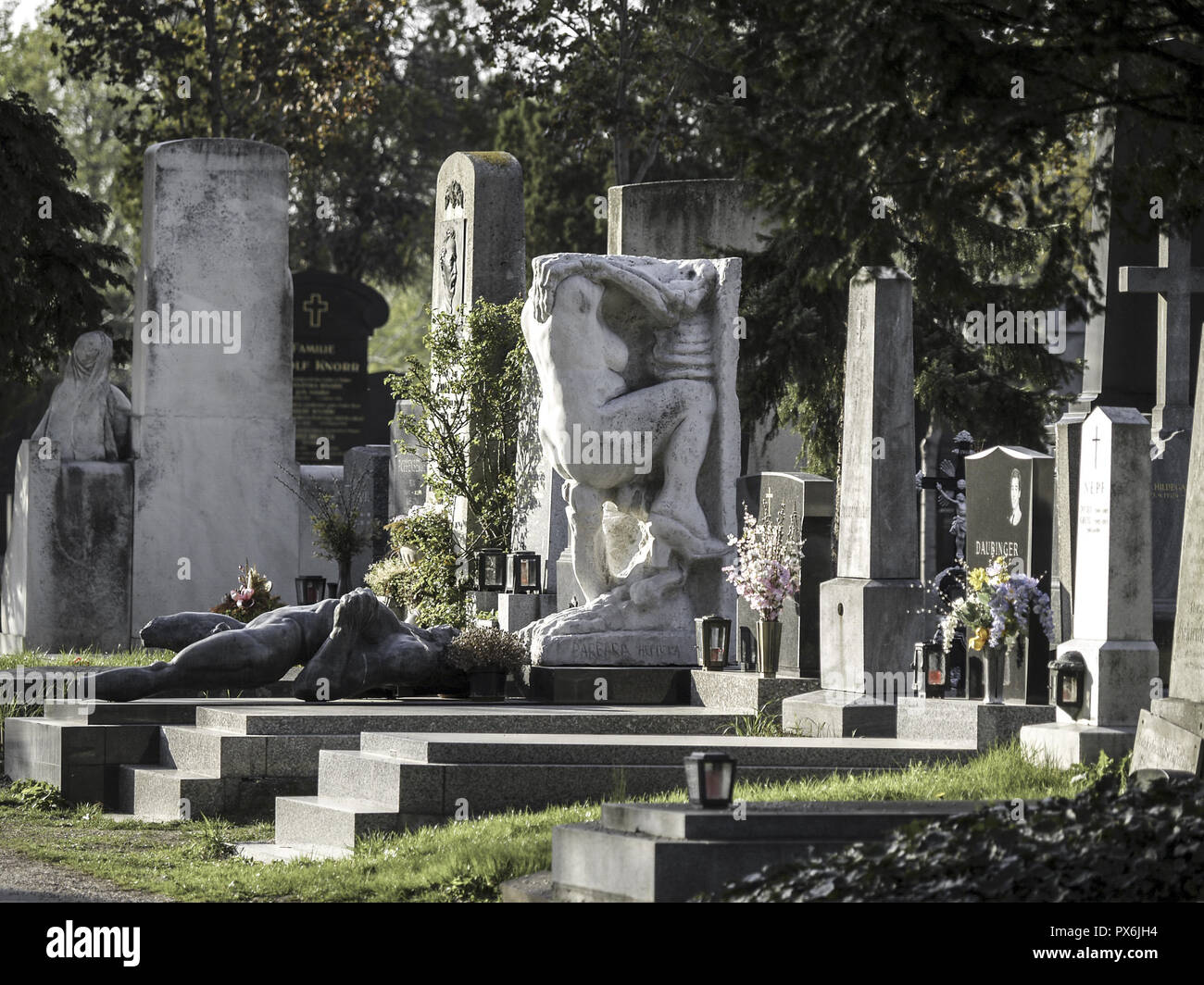 Vienna, central cemetery, Austria, 11. district, central graveyard ...