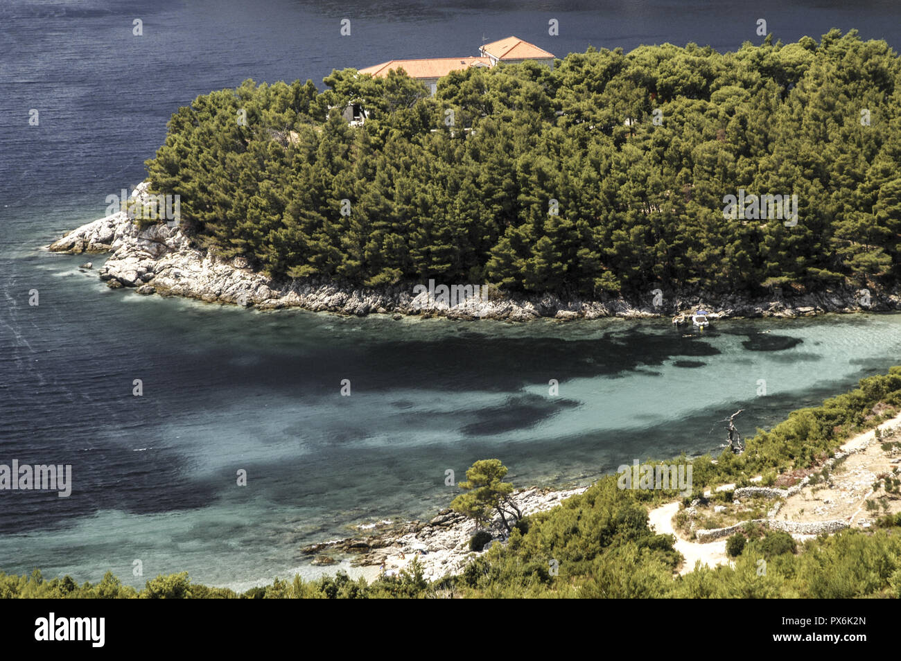 Bay of Trstenik, Croatia, Peninsula Peljesac, Trstenik Stock Photo - Alamy