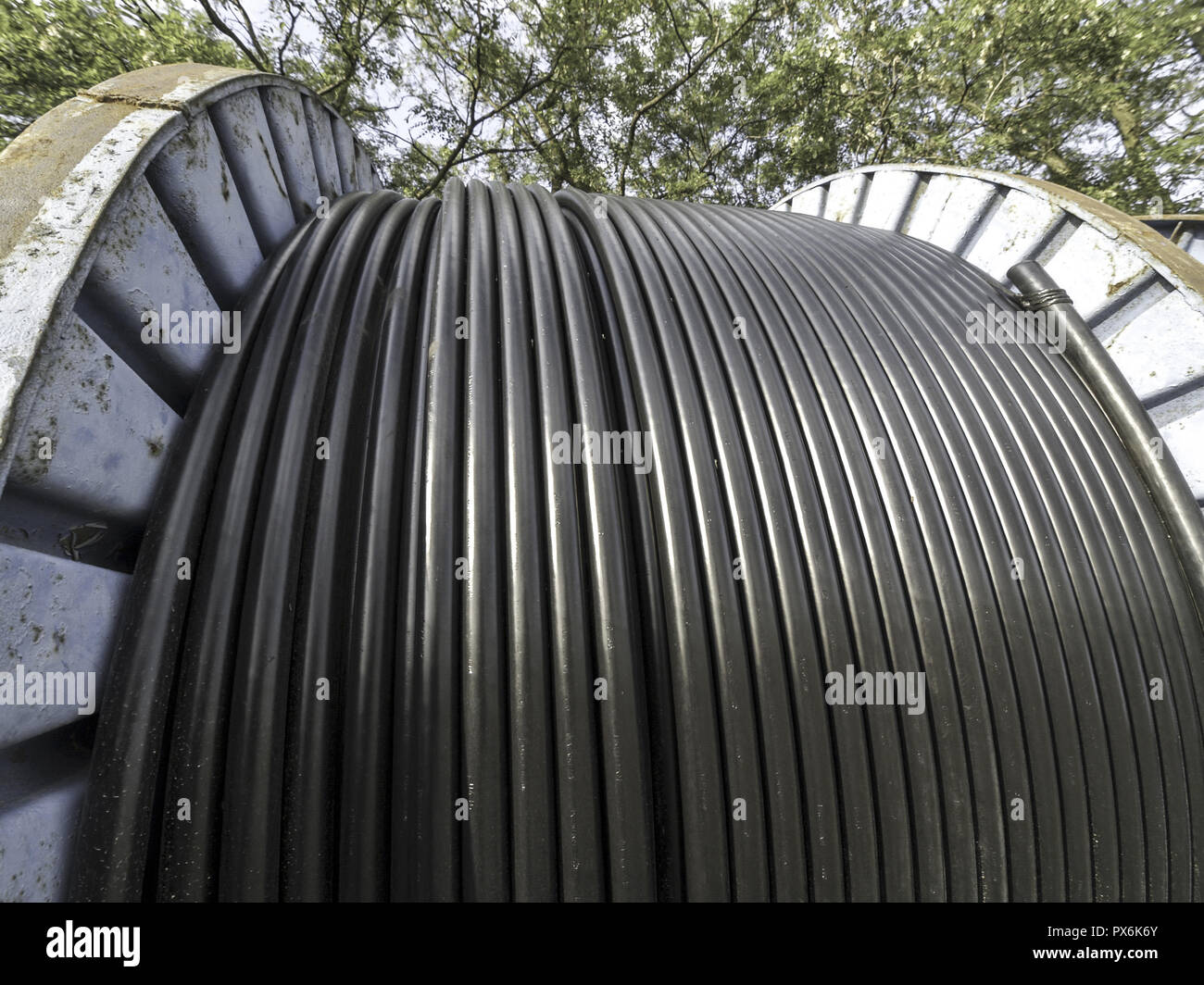 Cable roll, cable reel Stock Photo - Alamy