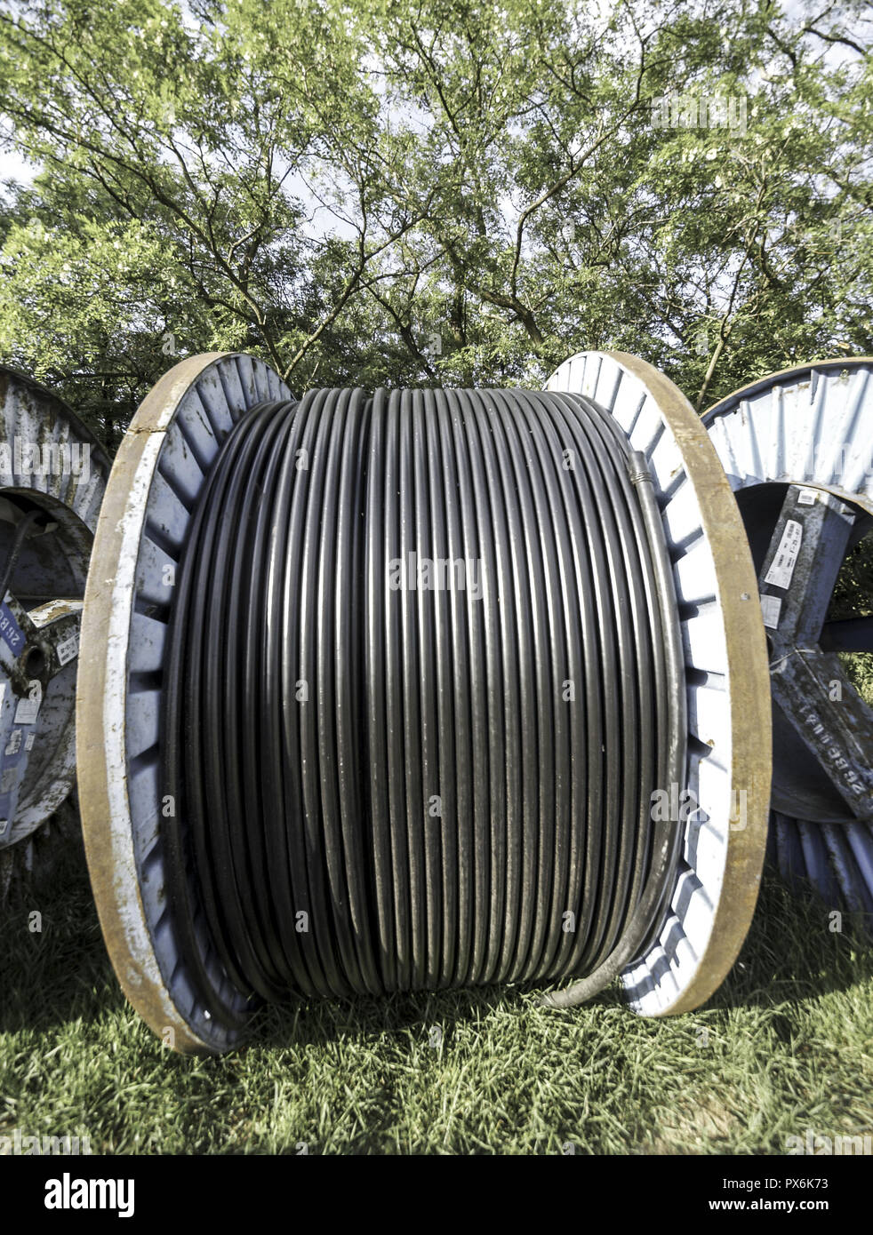 Cable roll, cable reel Stock Photo - Alamy