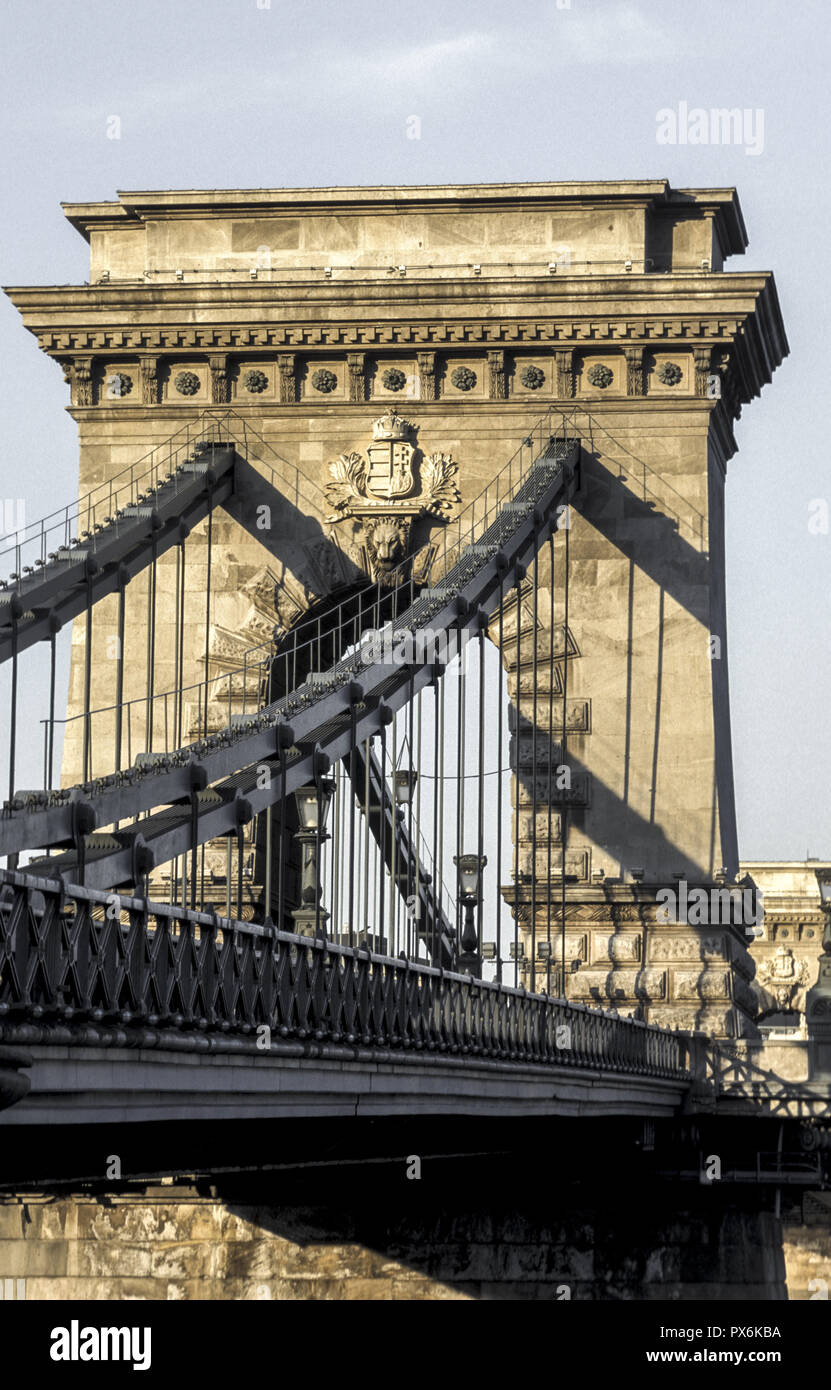 Budapest, bridge, Hungary Stock Photo - Alamy