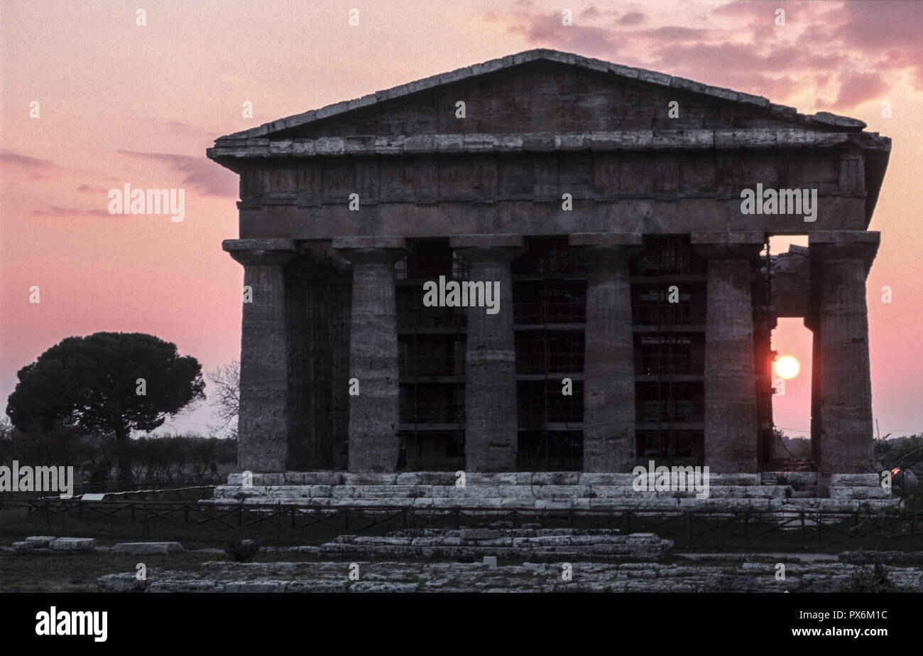 UNESCO World Heritage, Paestum, Italy, Campania Stock Photo - Alamy
