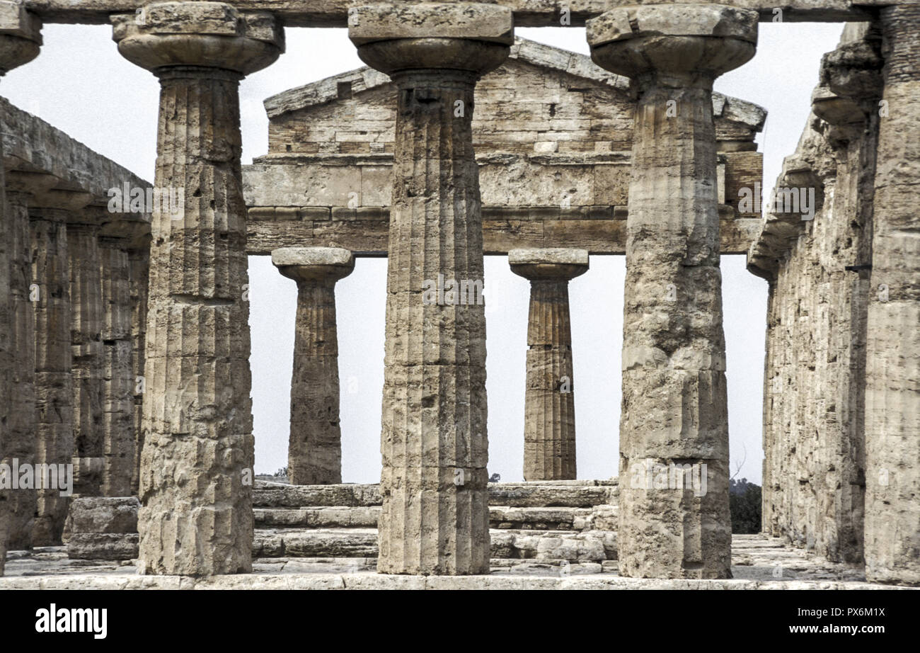 UNESCO World Heritage, Paestum, Italy, Campania Stock Photo - Alamy