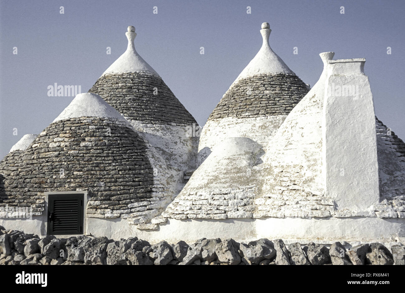 Trulli (traditional round-stone building), Italy, Aplulia, Valle d ...