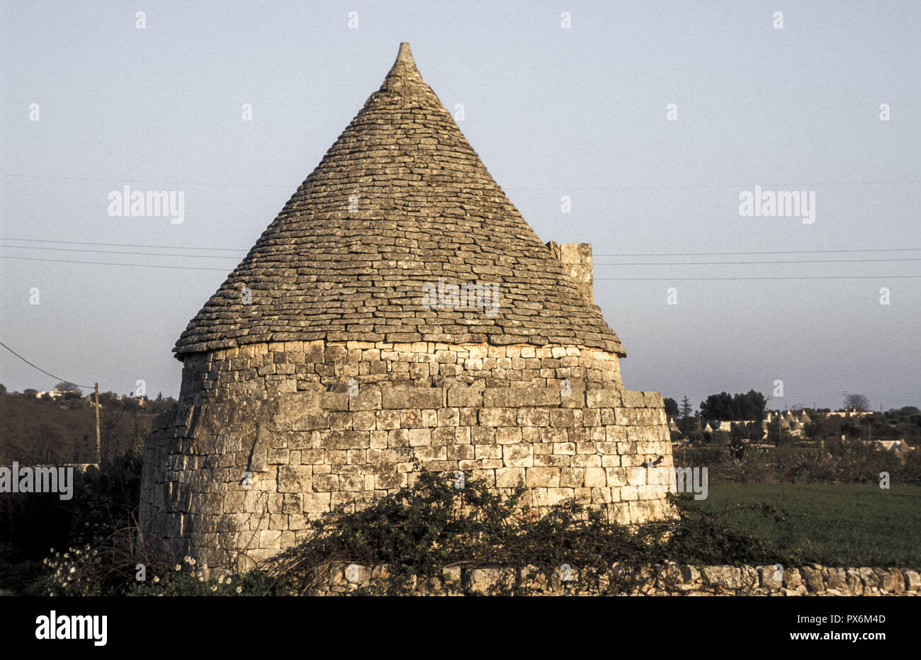 Trulli (traditional round-stone building), Italy, Aplulia, Valle d ...