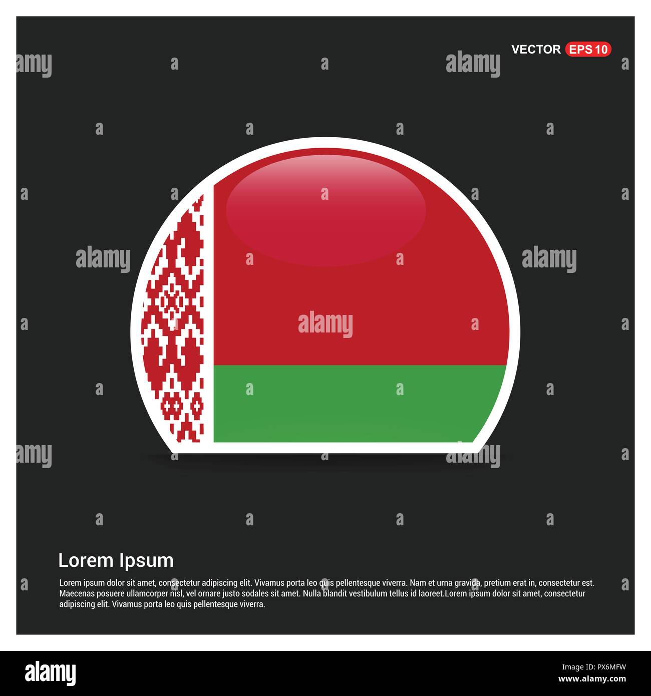 Belarus flag design vector Stock Vector Image & Art - Alamy