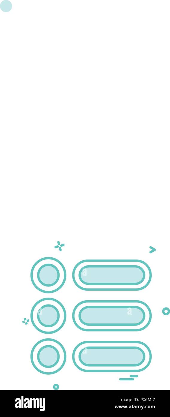 Menu icon design vector Stock Vector Image & Art - Alamy