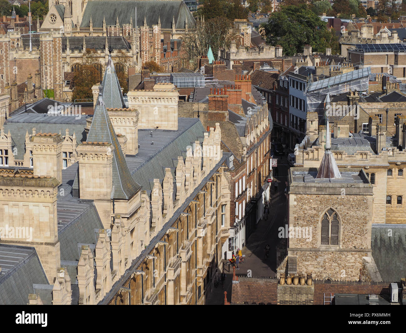 Aerial view of the city of Cambridge, UK Stock Photo - Alamy