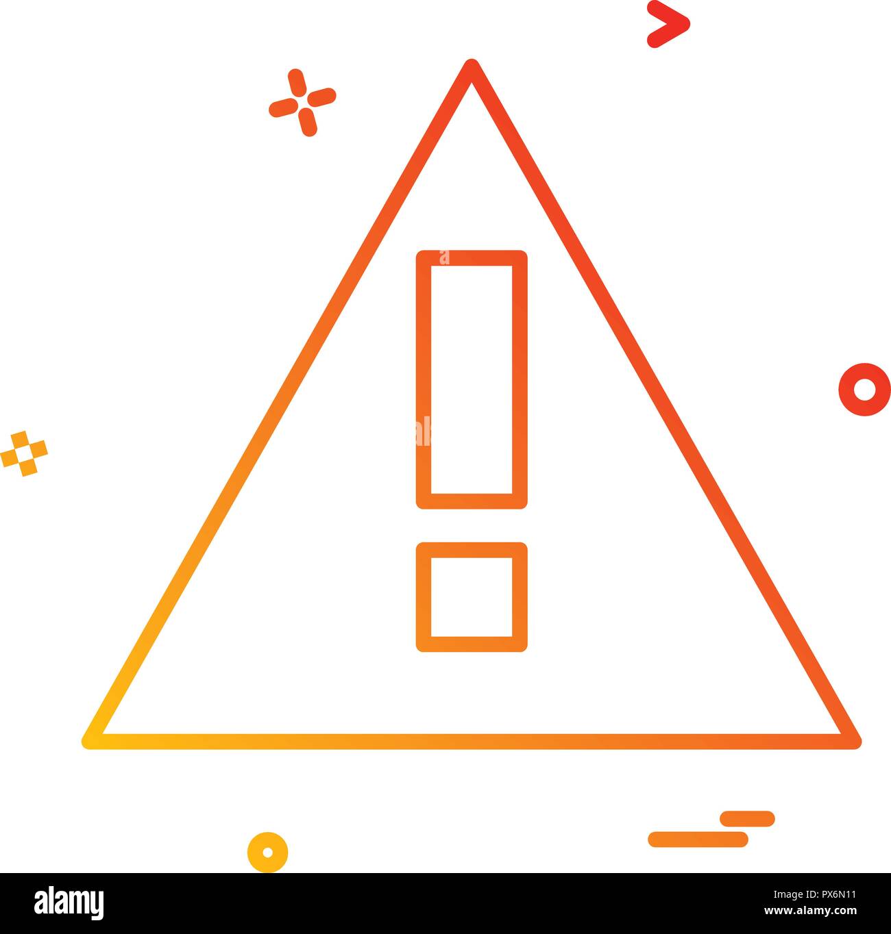 Caution icon design vector Stock Vector Image & Art - Alamy