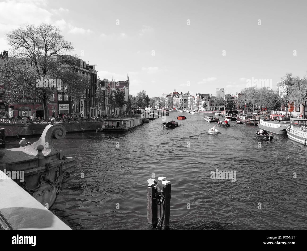 Amsterdam black white hi-res stock photography and images - Alamy