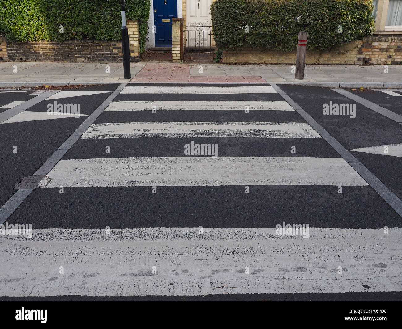 zebra crossing for pedestrians in a British town Stock Photo - Alamy