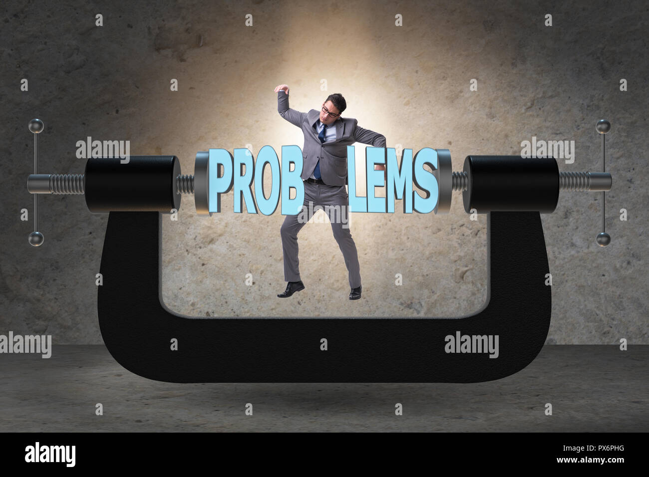 Business problem and challenge concept with businessman Stock Photo - Alamy