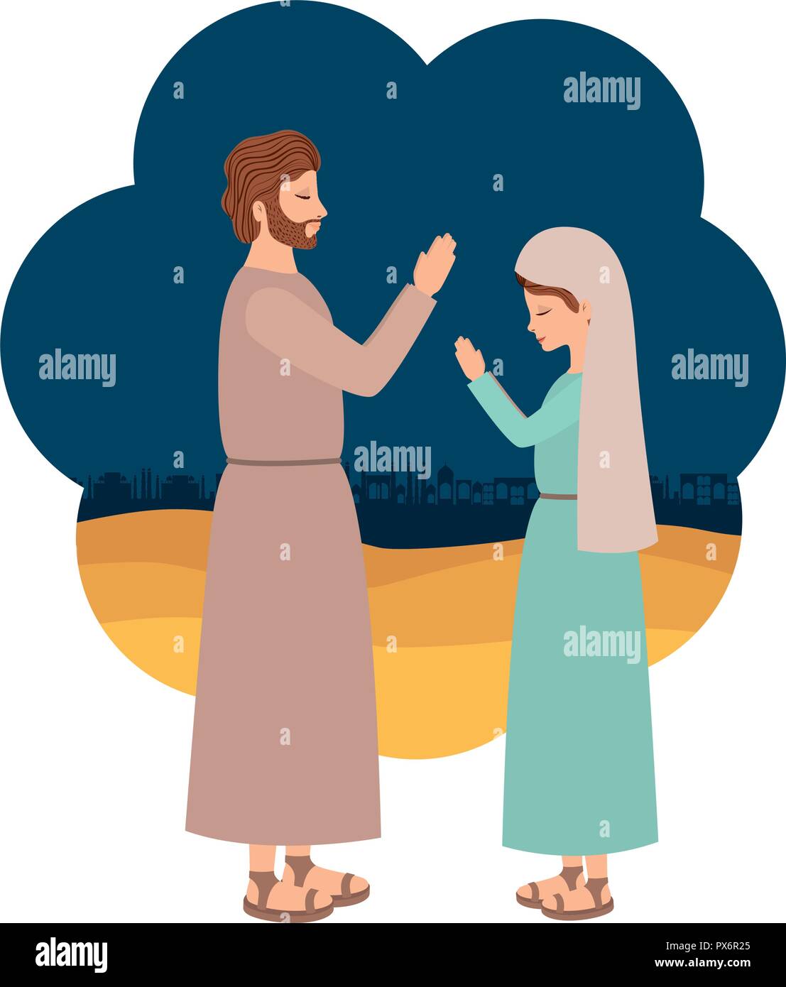 Beautiful joseph Stock Vector Images - Alamy