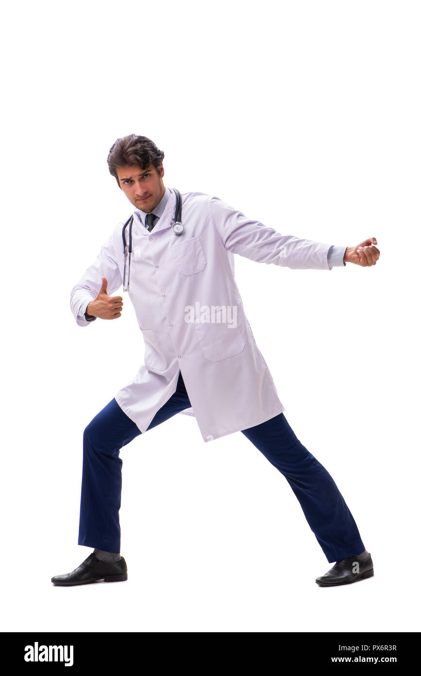 Young handsome doctor under hi-res stock photography and images - Alamy