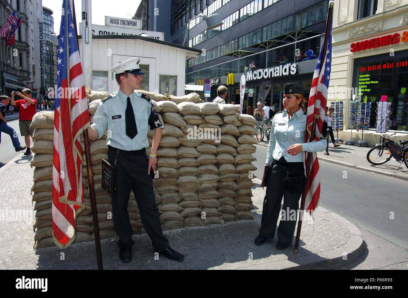 Berlin, Germany.Checkpoint Charlie Stock Photo - Alamy