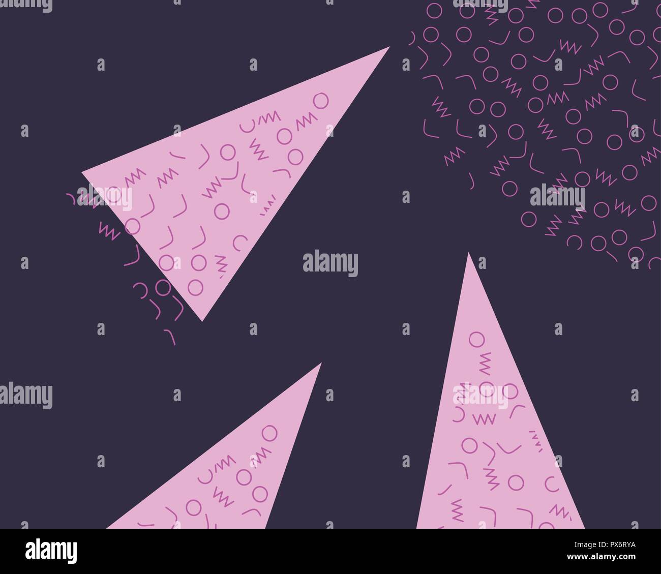 Geometric retro memphis style , shapes background vector Stock Vector ...