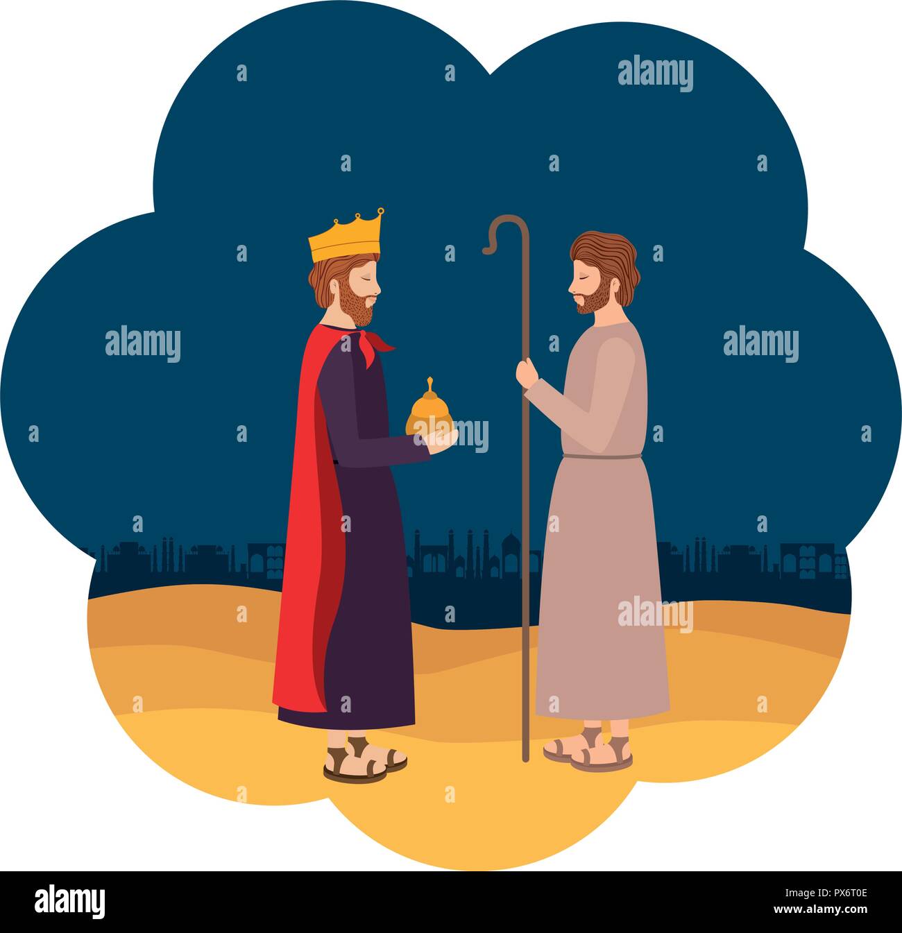King joseph Stock Vector Images - Alamy