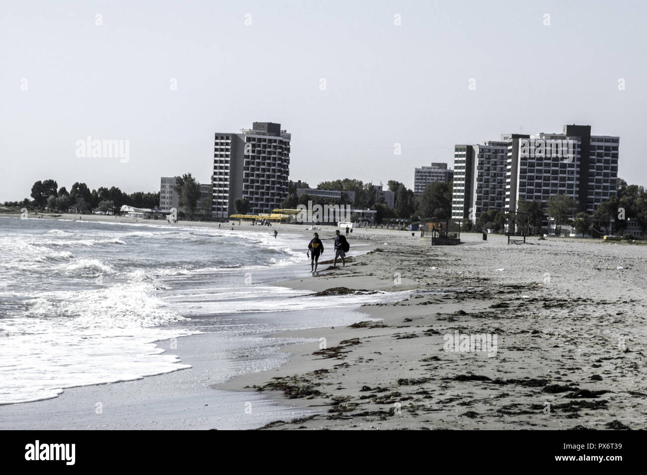Black Sea Coast, tourist resort Saturn, Romania, Saturn Stock Photo - Alamy