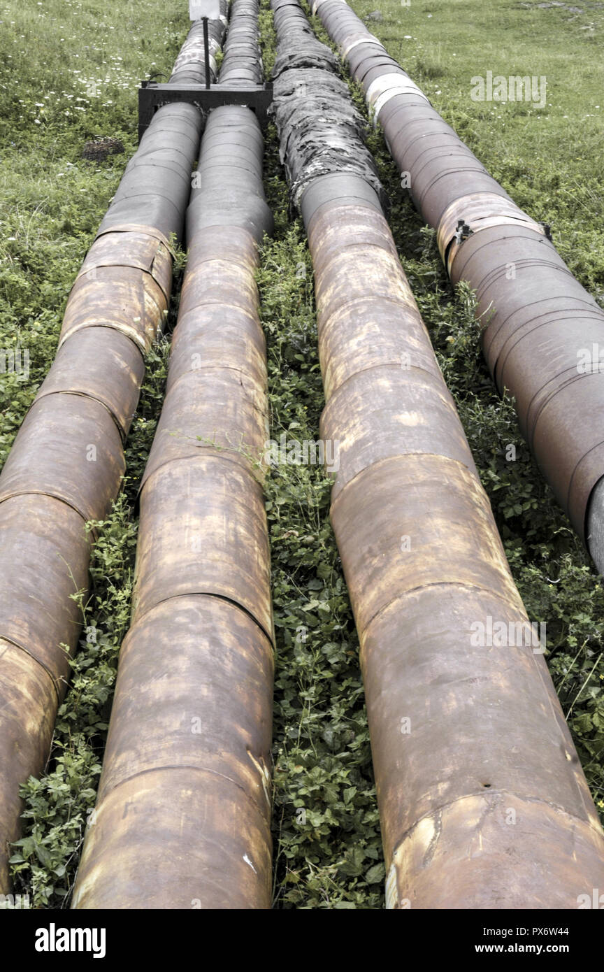 Pipe system, Ukraine, Western Ukraine Stock Photo - Alamy